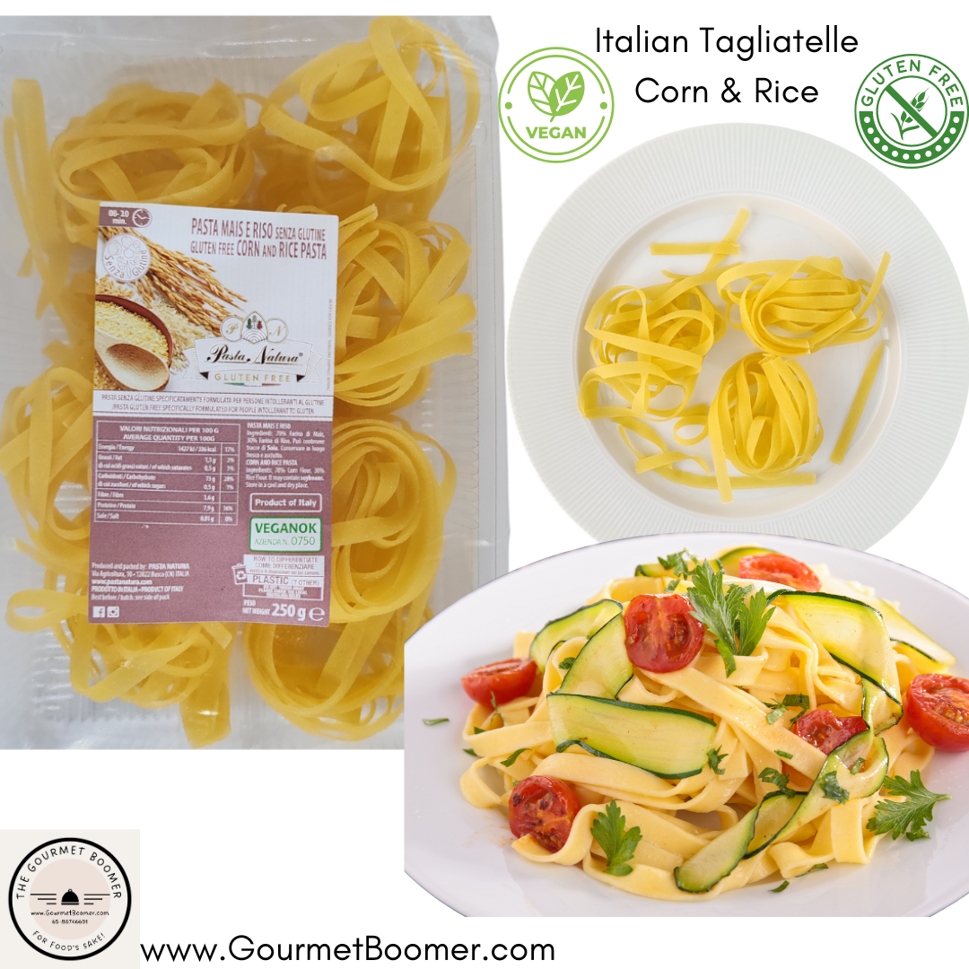 Tagliatelle Italian Pasta made of Corn and Rice Gluten Free Vegan