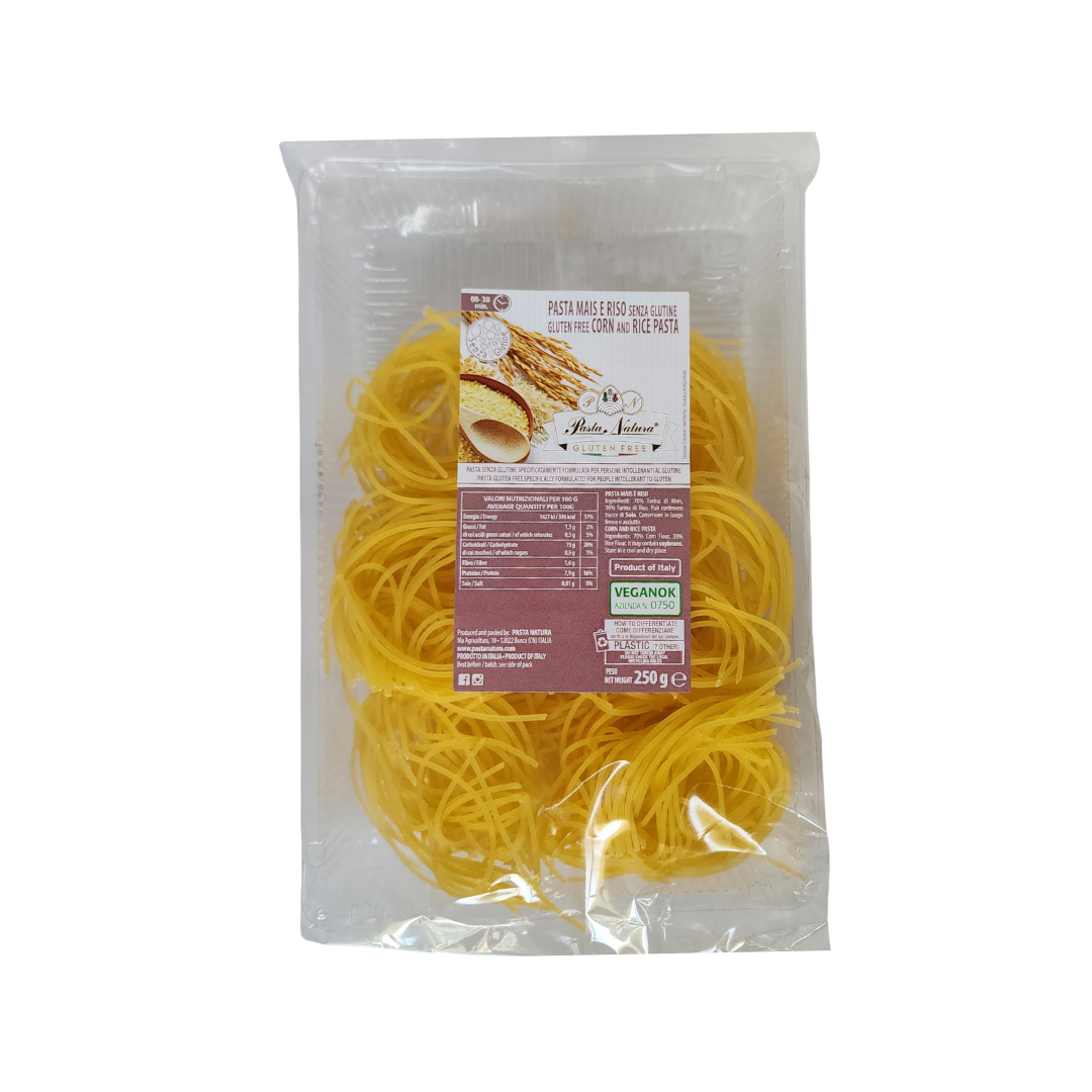 Spaghetti Italian Pasta made of Corn and Rice Gluten Free Vegan
